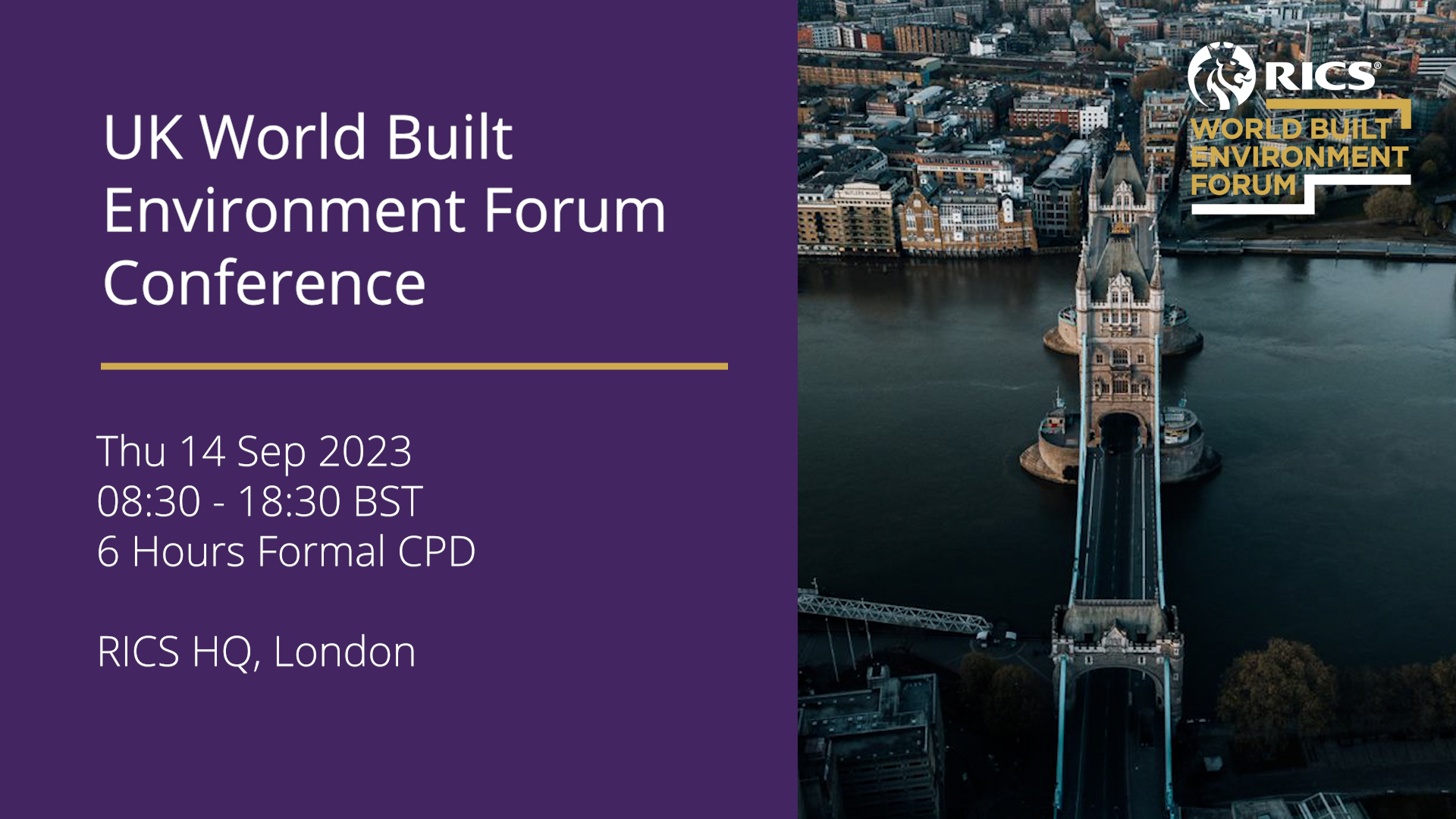 UK World Built Environment Forum Conference